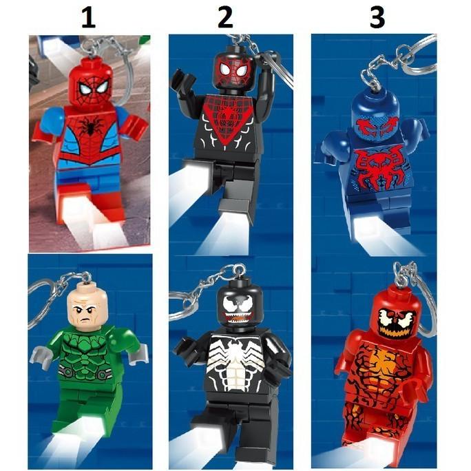 Jual Spiderman Venom Carnage Vultur Keychain Gantungan Kunci Minifigure ...