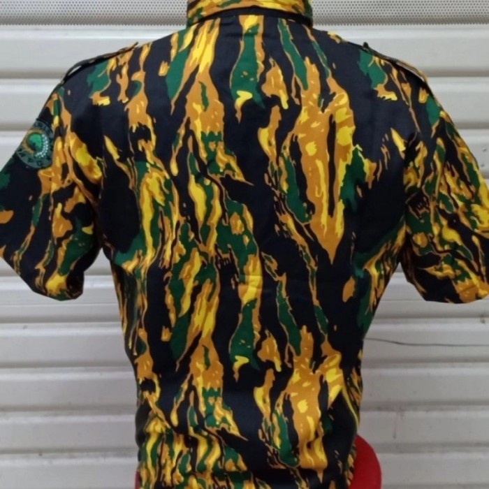 Jual Kemeja Ampg Kemeja Loreng Ampg Seragam Ampg | Shopee Indonesia