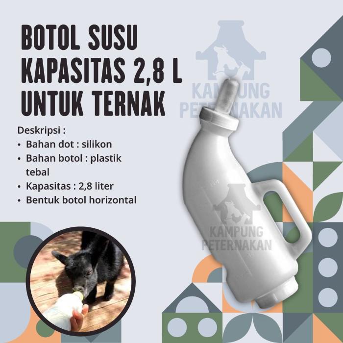 Jual Botol Susu Hewan Kambing Sapi Pedet Cempe Kapasitas 2,8L | Shopee ...
