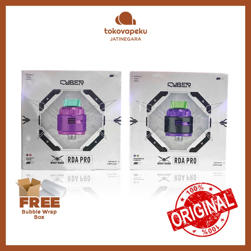 Jual WASP NANO PRO CYBER EDITION RDA WASP NANO 23.5MM ORI by OUMIER ...