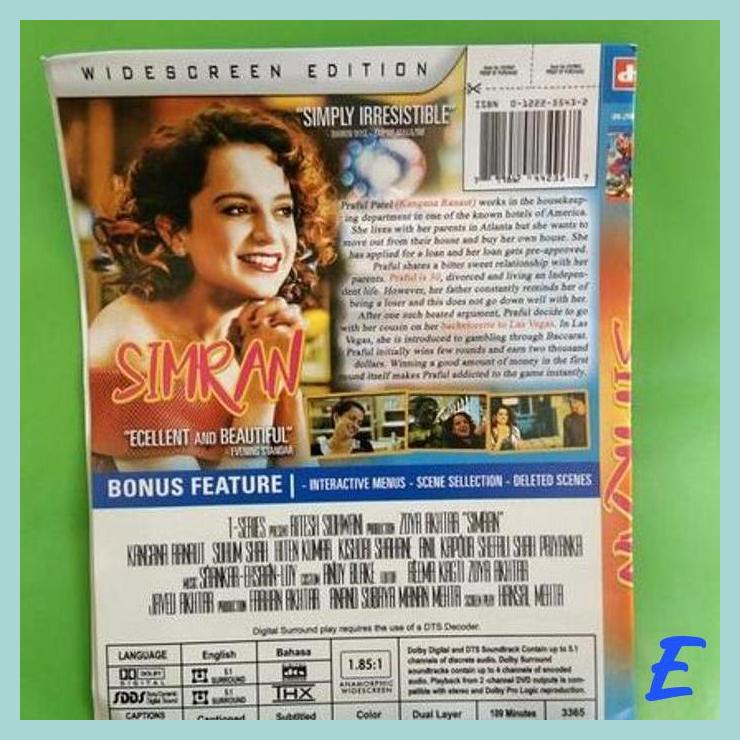 Jual | HNP | KASET DVD FILM HOLLYWOOD INDIA DRAMA KELUARGA SIMRAN | Shopee Indonesia