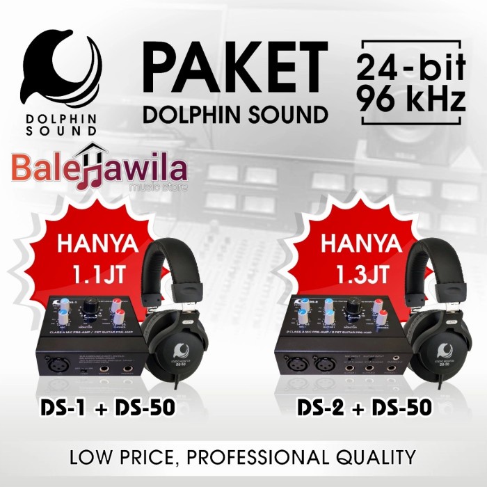 Jual Paket Dolphin Sound Soundcard ISK Ds1 Plus Headphone ISK DS50 ...
