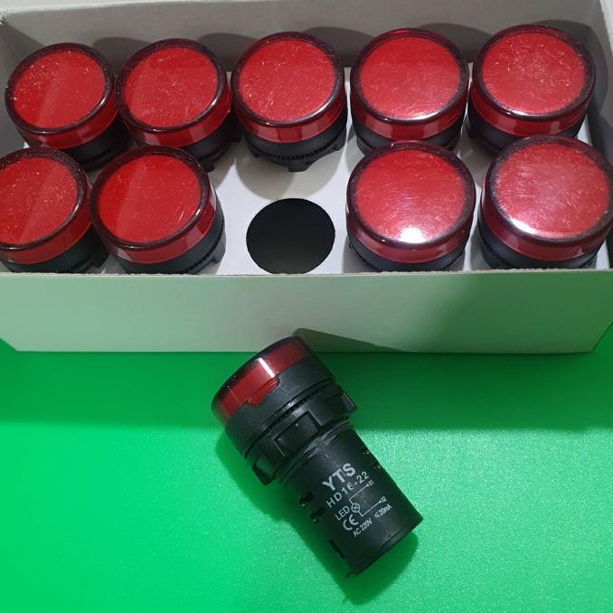 Jual Pilot Lamp / Lampu Pilot / Lampu Panel Box 220V Merah Kuning Hijau ...