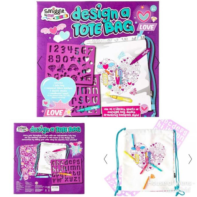 Jual Smiggle Diy Design A Tote Bag - Tas Drawstring Smiggle Limited ...