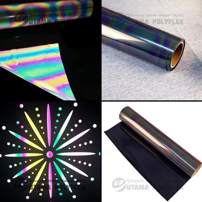 Jual Polyflex Reflective Rainbow Meteran / Reflektif Lebar 60 Cm ...