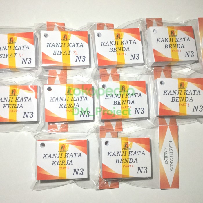Jual [COD] Flashcard Kotoba Kanji N3 Jlpt Nattest Jtest Part 1 ...