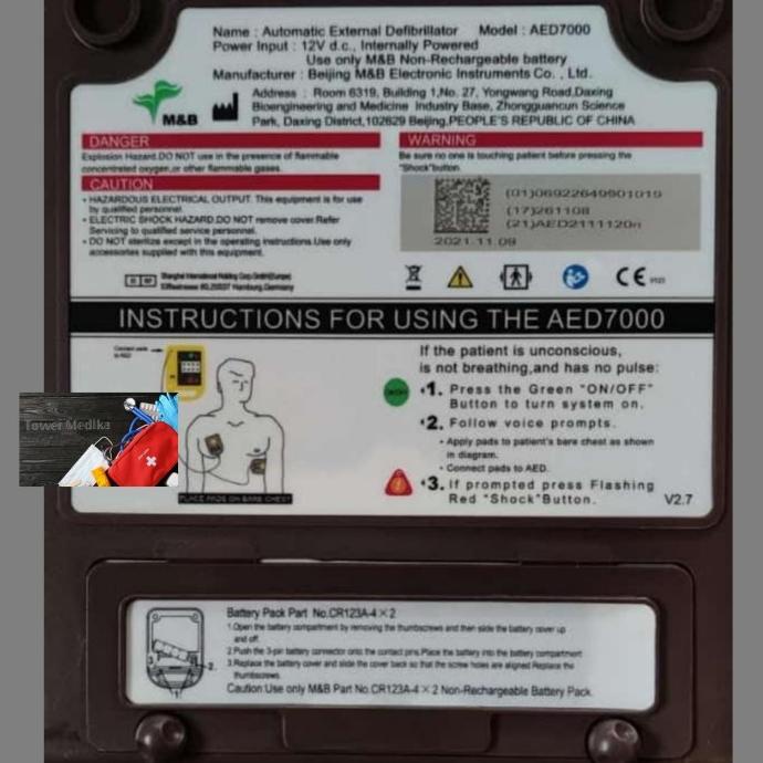 Jual Aed Meditec 7000 / Automatic External Defibrillator 7000 Meditech ...