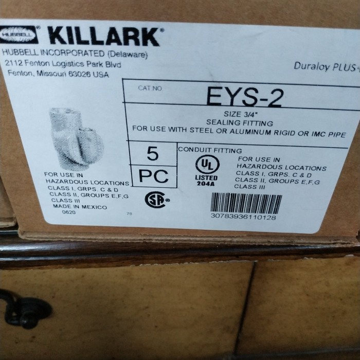 Jual [New] Killark 3/4 Eys Seal Fitting Aluminum Female/Female Limited ...