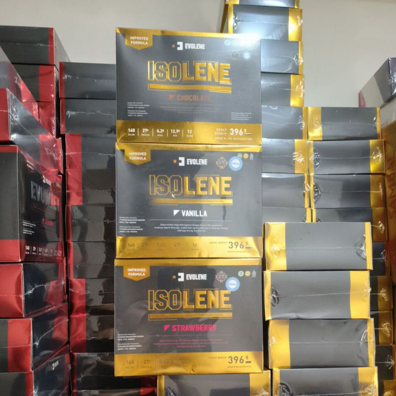 Jual ISOLENE Whey Protein Isolate EVOLENE | 1 Box isi 12 sachet BPOM ...