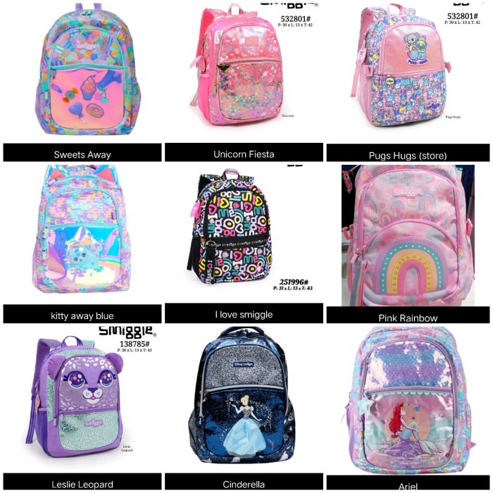 Jual [Original] Smiggle Backpack Uni Fiesta I Love Smiggle Pug Hugs ...