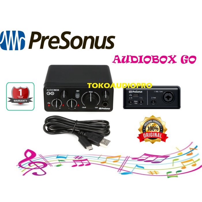 Jual Presonus AudioBox GO Compact 2x2 USB Audio Interface | Shopee ...