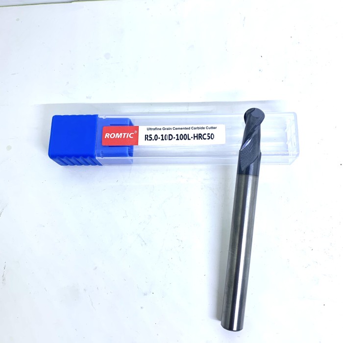 Jual [Original] Ballmill Ballnose 10 Atau R5X100 Mm Long Hrc 50 Carbide ...