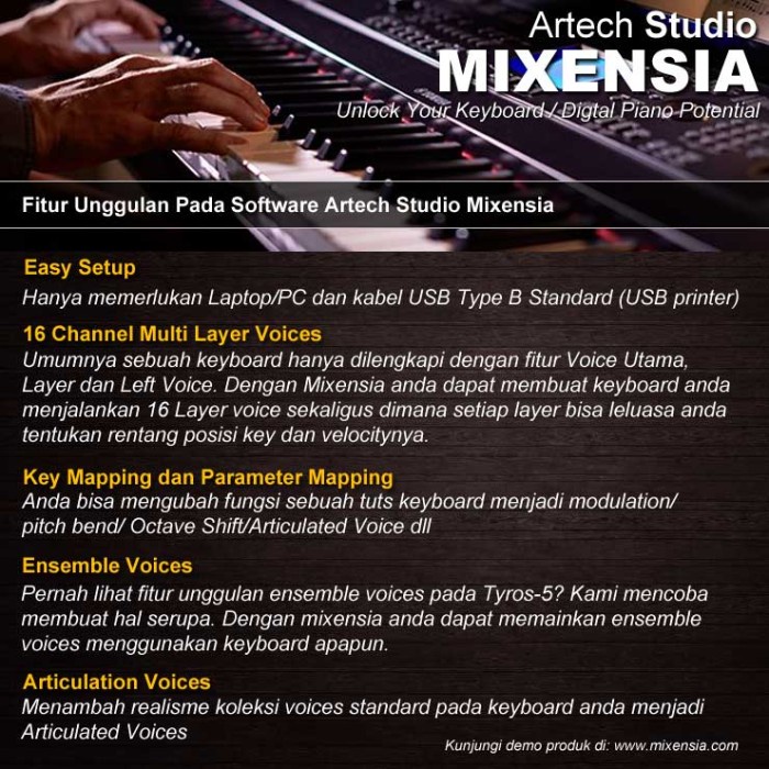 Jual New Software Artech Studio Mixensia For Keyboard / Digital Piano Limited | Shopee Indonesia