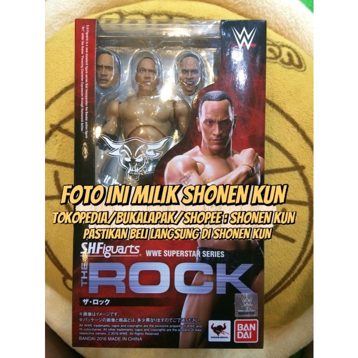 Jual Baru Ori Shf Figuarts The Rock Dwayne Johnson Wwe Smackdown Raw Diskon | Shopee Indonesia
