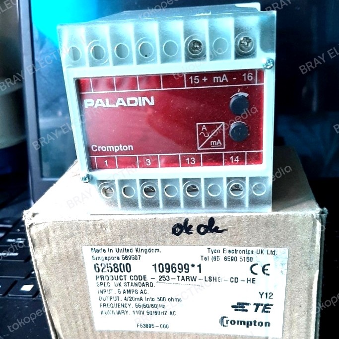 Jual Ori Crompton Paladin 253-Tarw-Lshg-Cd-He Input 5Amps Ac Current ...