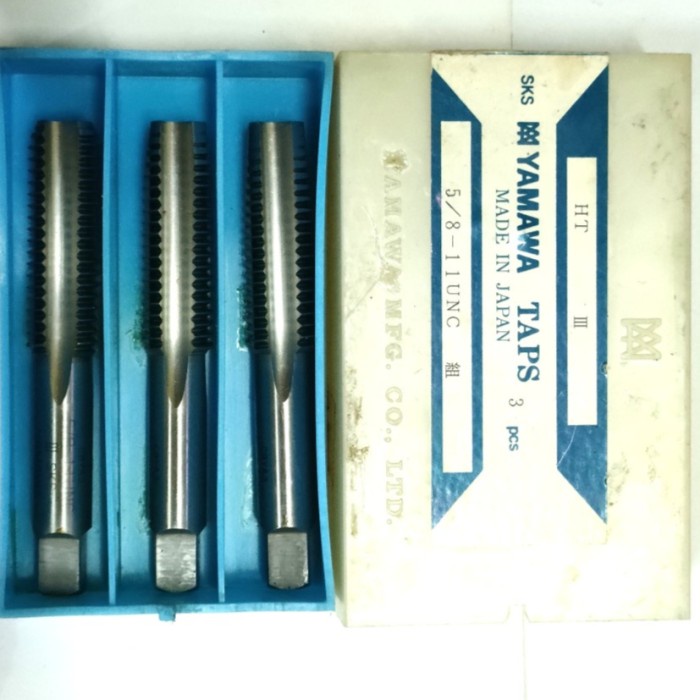 Jual Hand Tap YAMAWA 5/8-11 UNC Set isi 3Pcs Original Made in japan | Shopee Indonesia