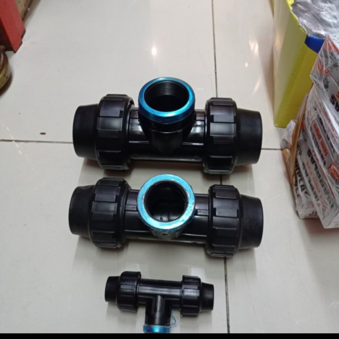 Jual Ori Tee Female Thread Compression Pp Hdpe 110Mmx110Mm Terbatas ...