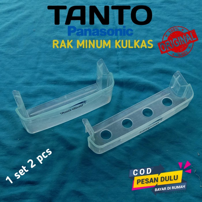 Jual Rak Botol Kulkas Tanto Panasonic Komplit 1 Set Dapat 2 Original ...