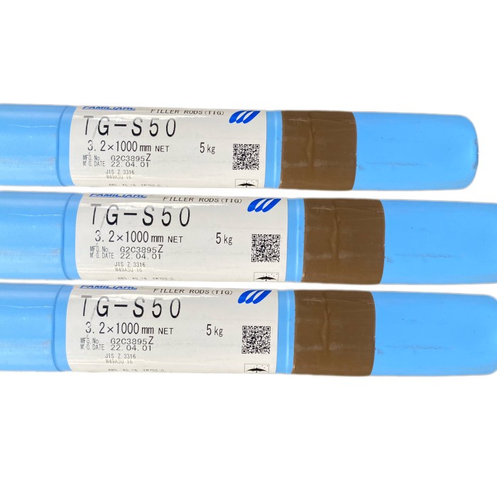Jual [Original] Kawat Las Filler Besi Kobe Tgs 50 32Mm Tg-S50 3.2Mm Er70S-G 5 Kg Limited ...