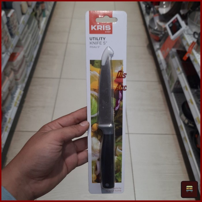Jual KRIS Chef Utility Knife 5 Inch Pisau Dapur High Carbon Stainless ...