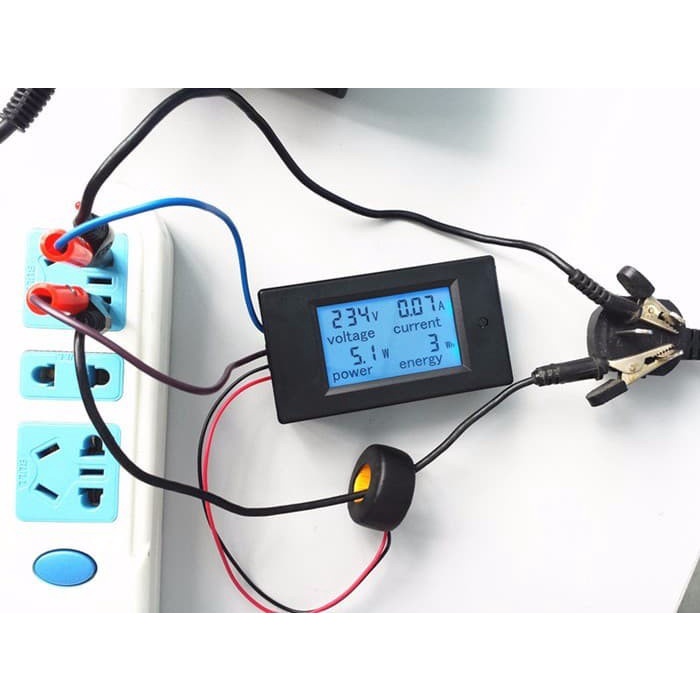 Jual Digital Volt Amp Watt Ampere Kwh Meter Voltmeter Ac 220V 100A ...