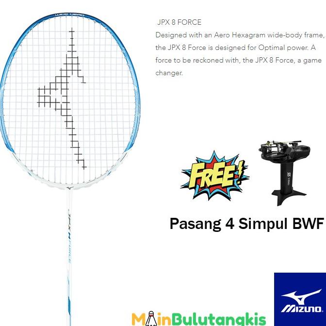 Jual Raket Badminton Mizuno Jpx 8 Flash / Force Original Best Quality | Shopee Indonesia