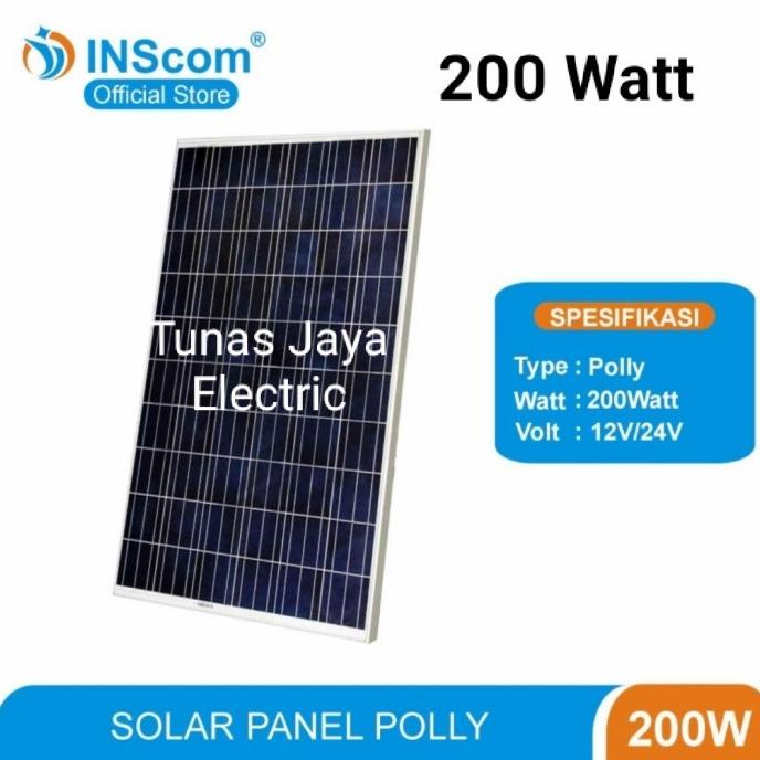 Jual Solar Panel / Panel Surya / Solar Cell 200Wp Poly Inscom Star ...