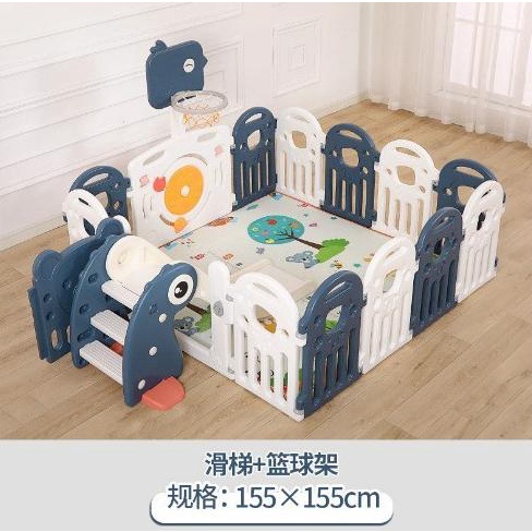 Jual Playground Indoor Set Pagar Uk 155*155 Ayunan Perosotan Ring ...