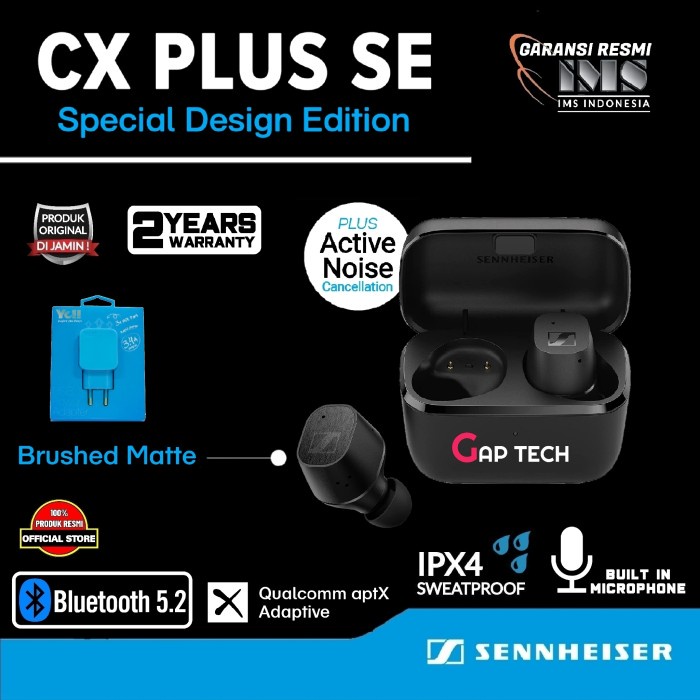 Jual Sennheiser Cx Plus Se Special Design Nc Earbuds Tws | Shopee Indonesia