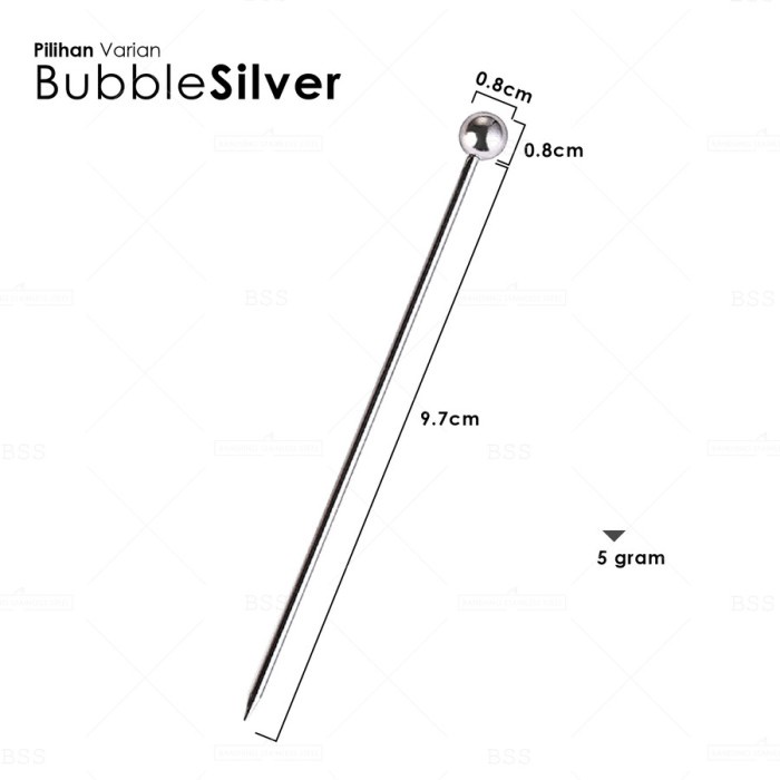 Jual !!!!!!] SUS 304 Cocktail Needle Wine Pin Garnish Minuman Cocktail ...