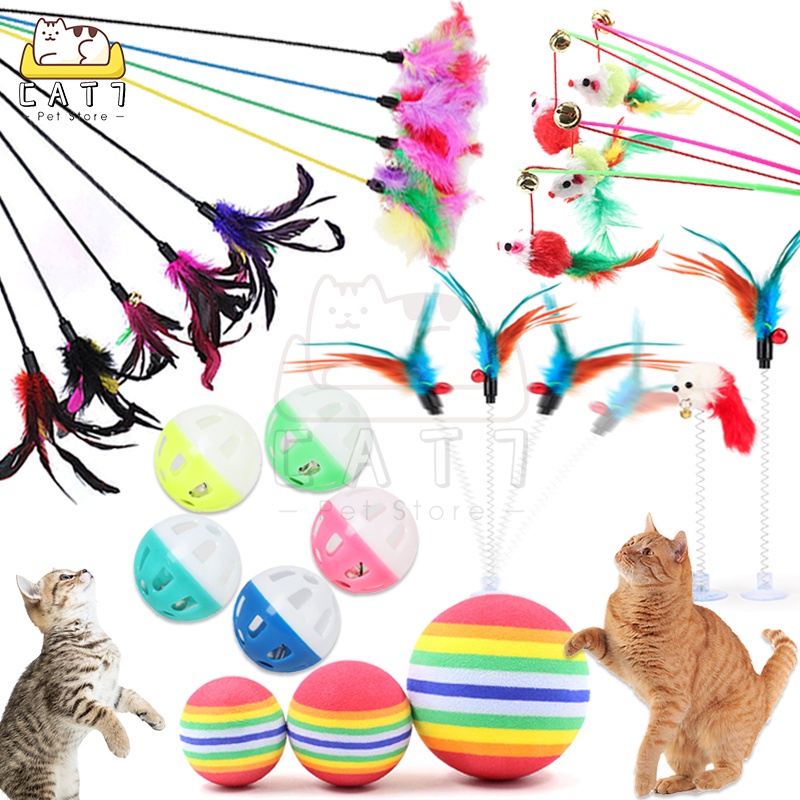 Jual Mainan Bola Kucing Tongkat Kucing Dan Tikus Gigit Kucing Anjing ...