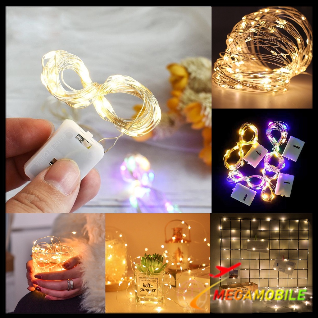Jual MM - Lampu Tumblr Kawat Mini 1 Meter Lampu Hias Dekorasi Gift Box ...