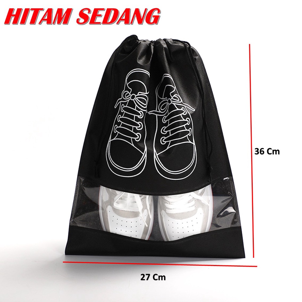 Jual Tas Serut Sepatu Shoes Bag Penyimpanan Sepatu dan Sendal Kantong ...