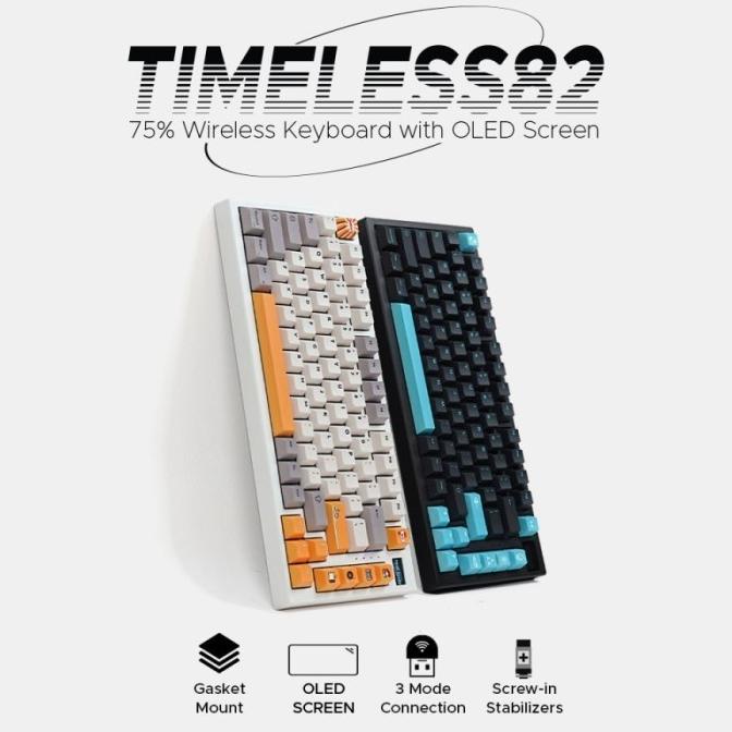 Jual Noir Timeless82 Pbt Oled Wireless Mechanical Gaming Keyboard ...