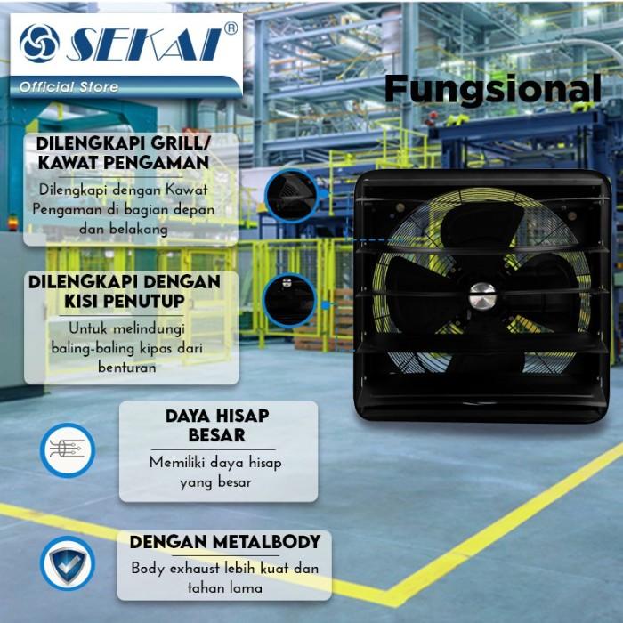 Jual SEKAI EXHAUST FAN DINDING INDUSTRI HEXOS 12 INCH IME 1293 NS ...