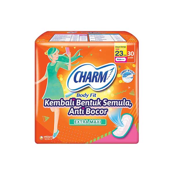Jual CHARM BODY FIT EXTRA MAXI 30 PCS | Shopee Indonesia