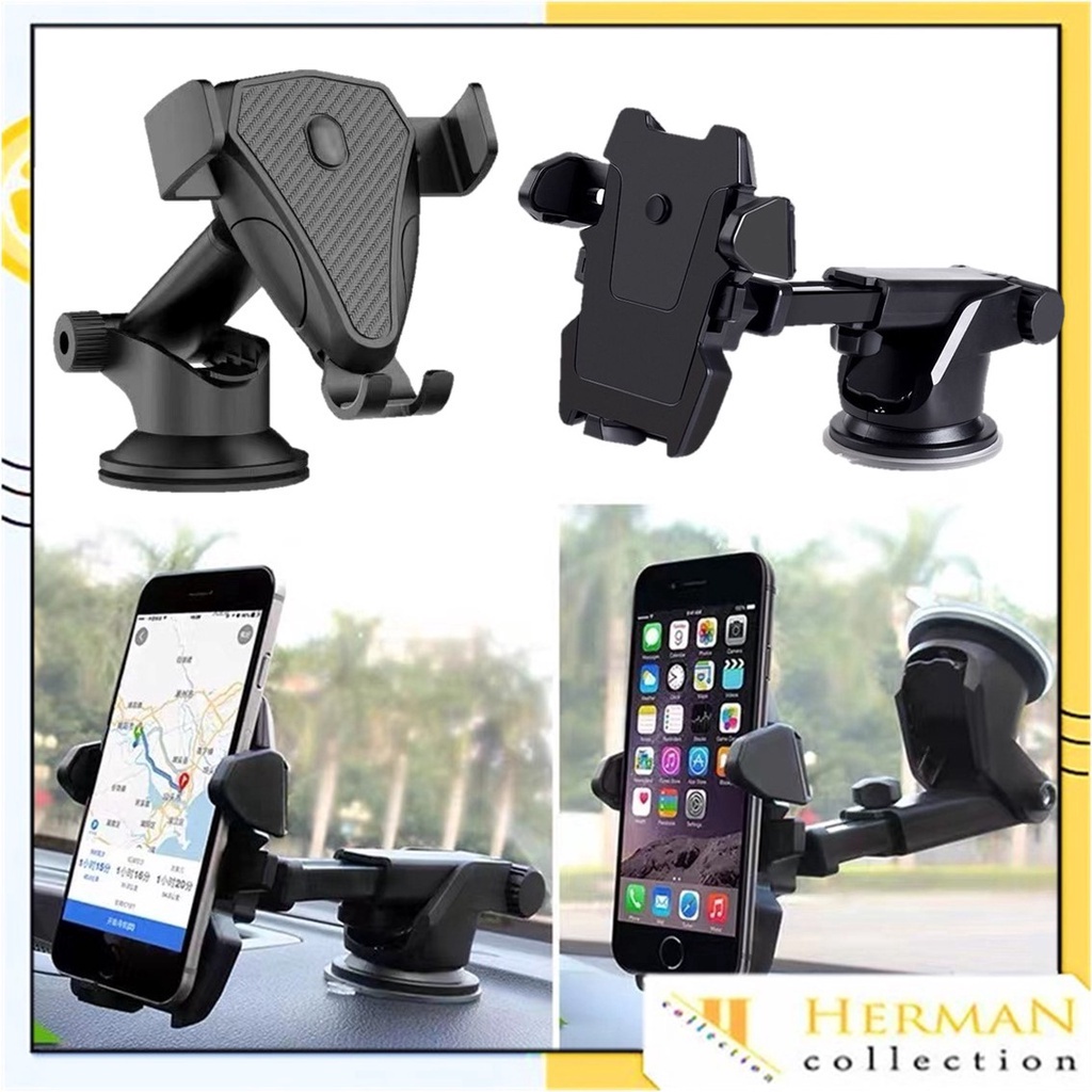 Jual HC Car Holder HP Dashboard Mobil Universal Kotak Segitiga Mount ...
