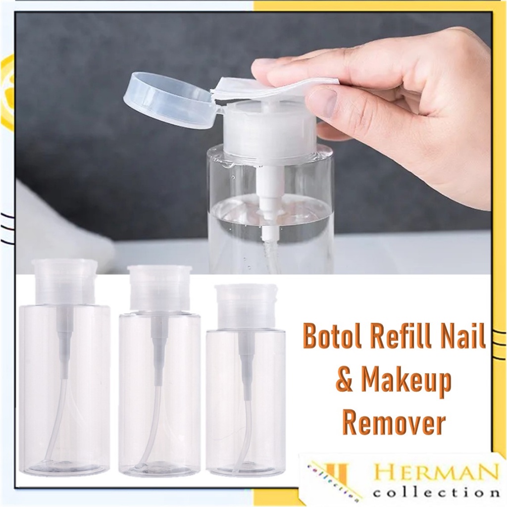 Jual HC Botol Dispenser Nail Polish 150ml Botol Pump Penghapus Nail Art ...
