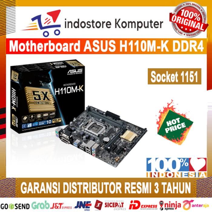 Jual MOTHERBOARD KOMPUTER H110M-K ASUS SOCKET LGA 1150 DDR4 RESMI MURAH ...