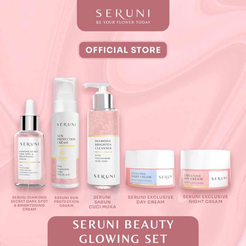Jual PAKET SERUNI BEAUTY GLOWING SET | Shopee Indonesia