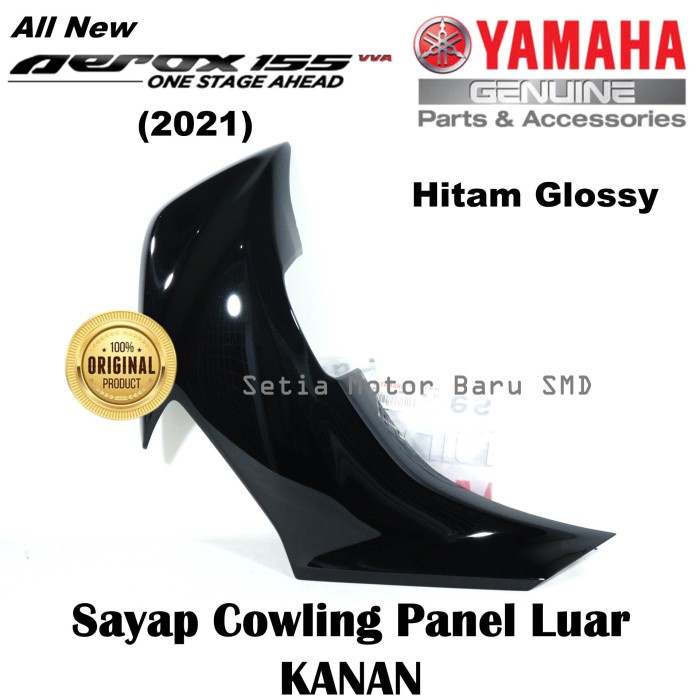 Jual Sayap Panel Cowling Luar All New Aerox Hitam Glossy Kanan Asli ...