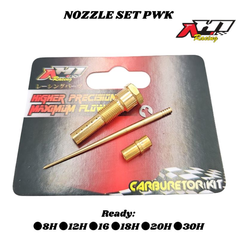 Jual Nozel Nosel Nozzle Nozzle PWK AH1 RACING 8 12 16 18 20 30 HOLE SET JARUM SKEP JJH JJY DGL ...