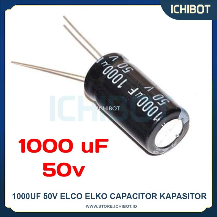 Jual 1000uF 50v Elco Elko Capacitor Kapasitor 1000 uF 50 Volt | Shopee Indonesia