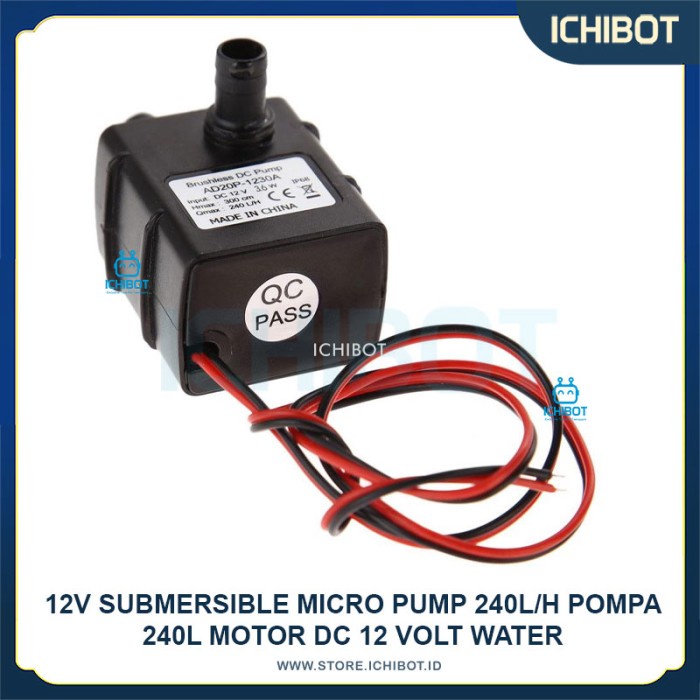 Jual 12V Submersible Micro Pump 240L/H Pompa 240L Motor DC 12 Volt ...