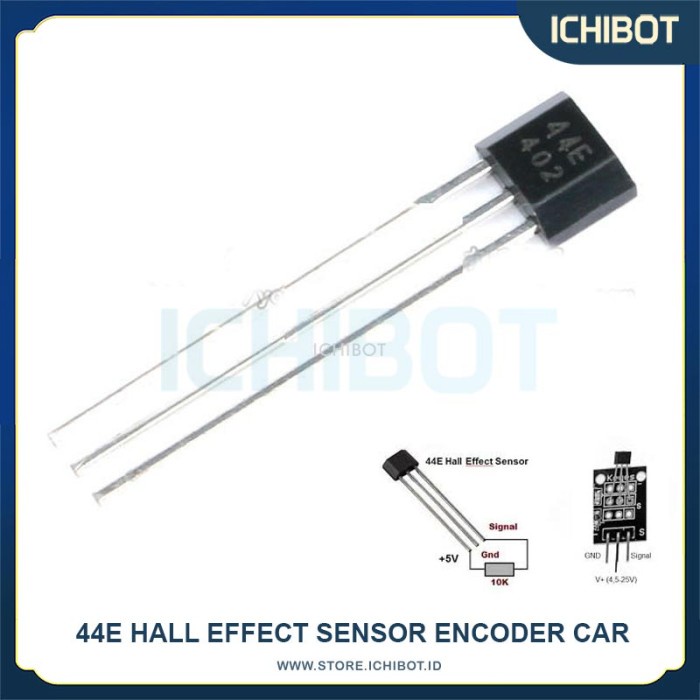 Jual 44E Hall Effect Sensor Encoder Car Speed Measurement A1344E ...