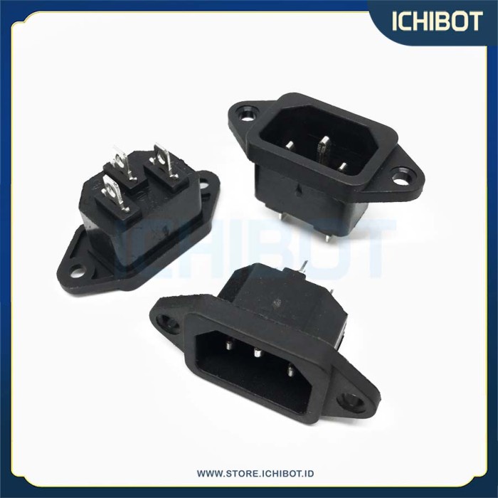 Jual Socket Power AC Casing Box 3 Pin 3P 3Pin AC Power Socket | Shopee ...