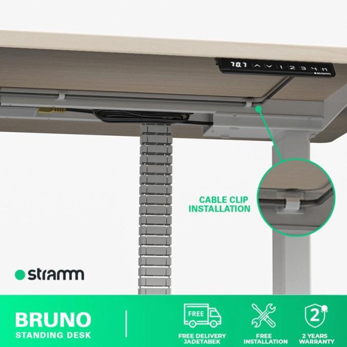 Jual Meja Kerja Adjustable Standing Desk Stramm Bruno SF | Shopee Indonesia