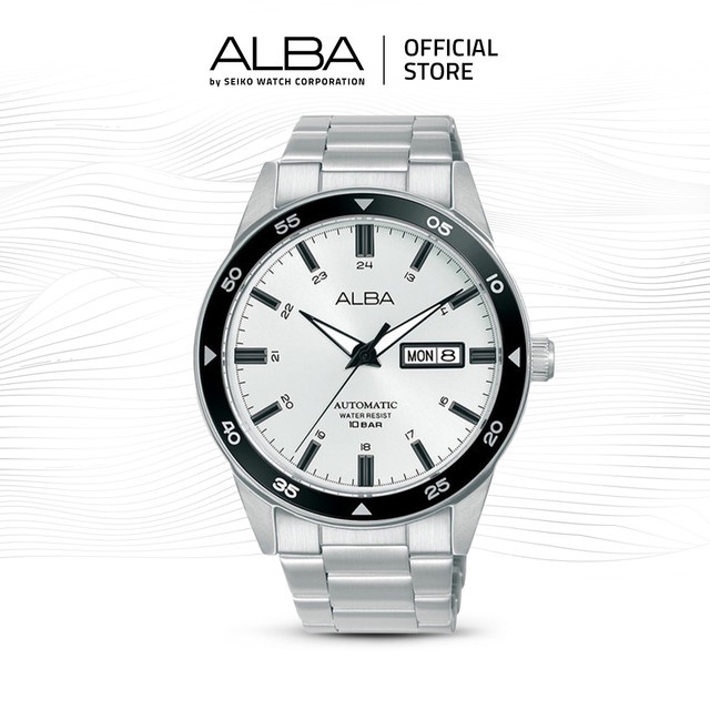 Jual Alba Mechanical Jam Tangan Pria AL4599 / AL4599X1 Automatic White ...