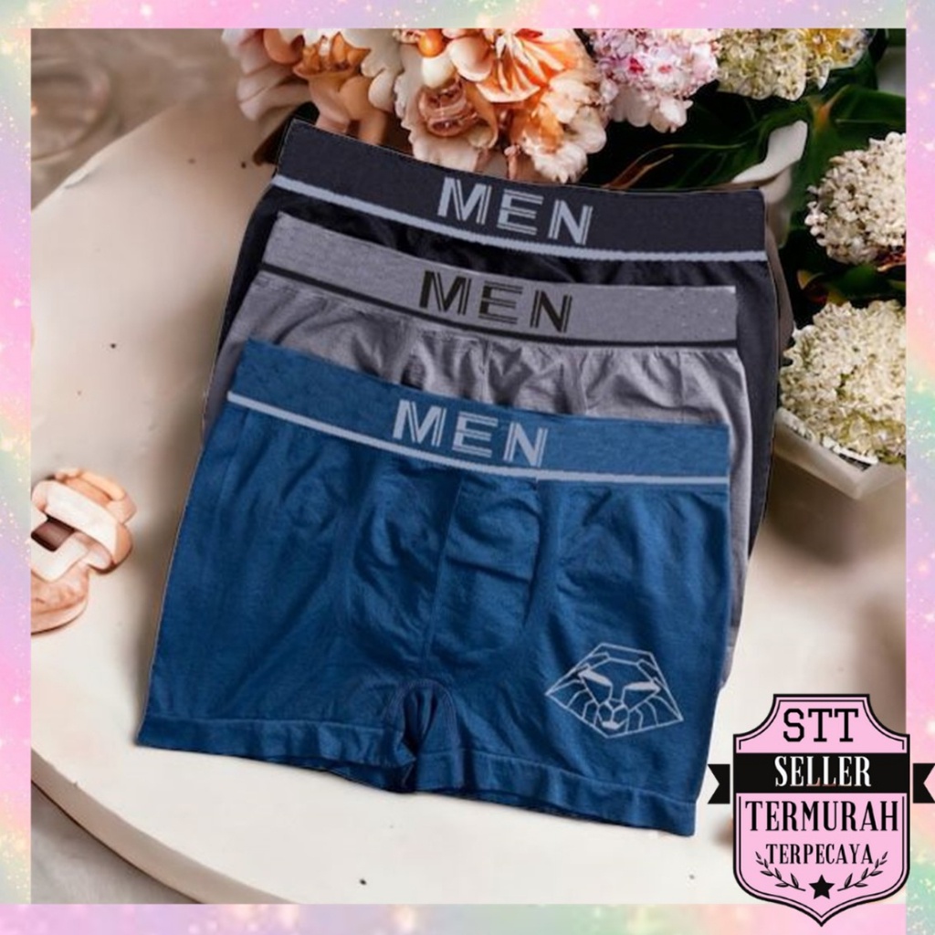 Jual STT Boxer Pria 6928 Boxer Briefs Pria Underwear Man Sempak Cowok ...