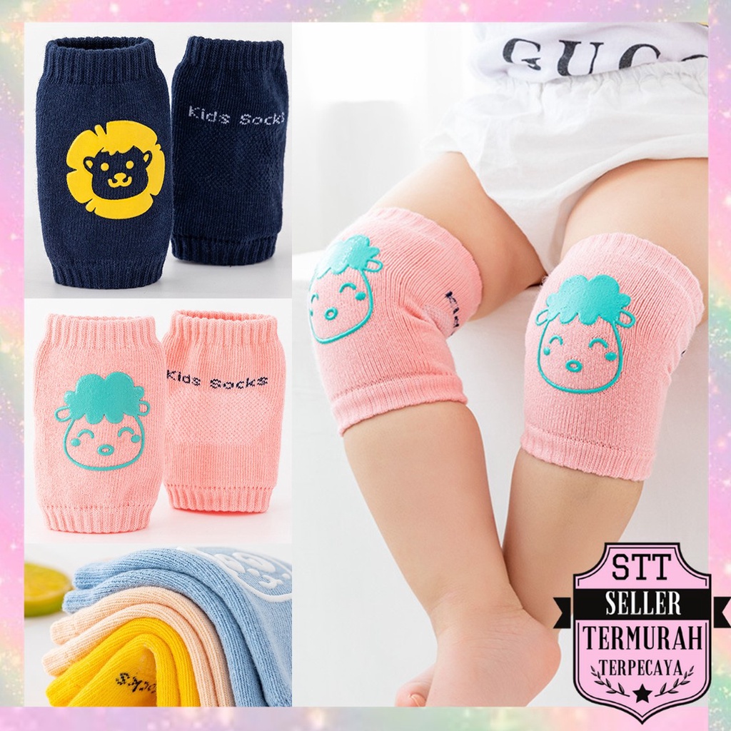Jual STT Pelindung Lutut Bayi Anti Slip Motif Animal Baby Kneepad ...